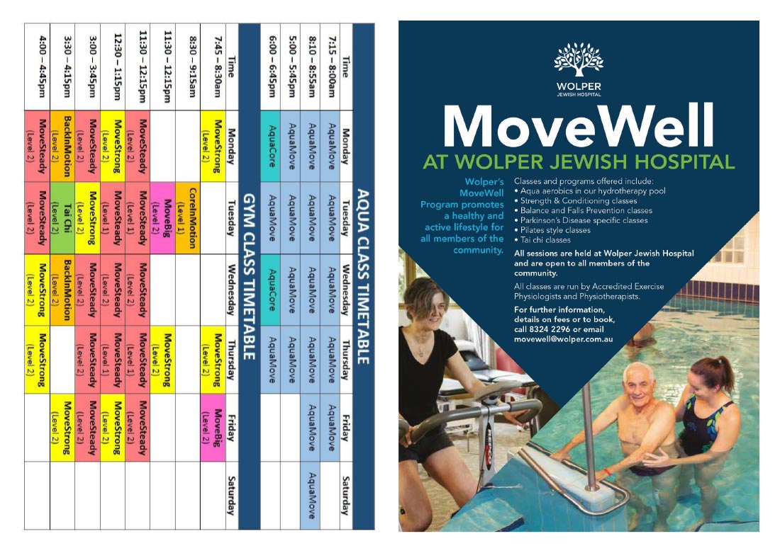 movewell timetable - Wolper Jewish Hospital