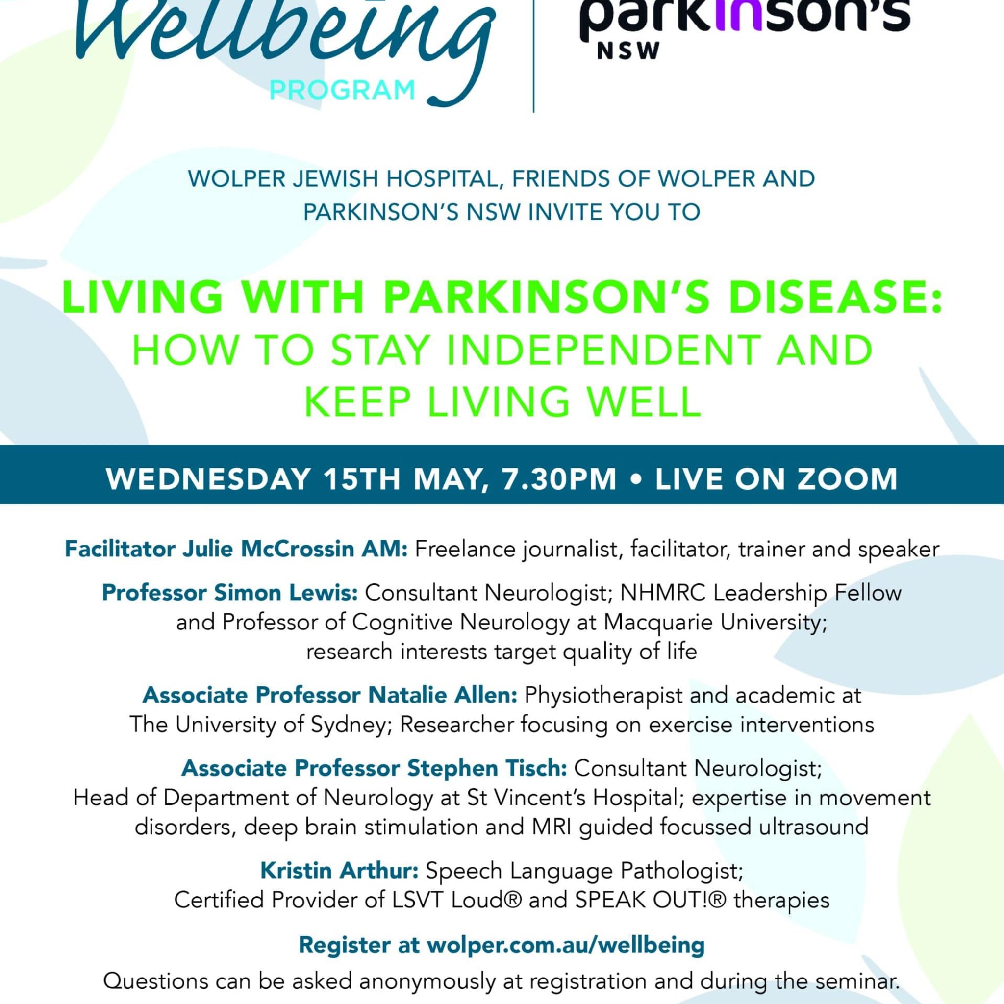 Wellbeing Program - Wolper Jewish Hospital