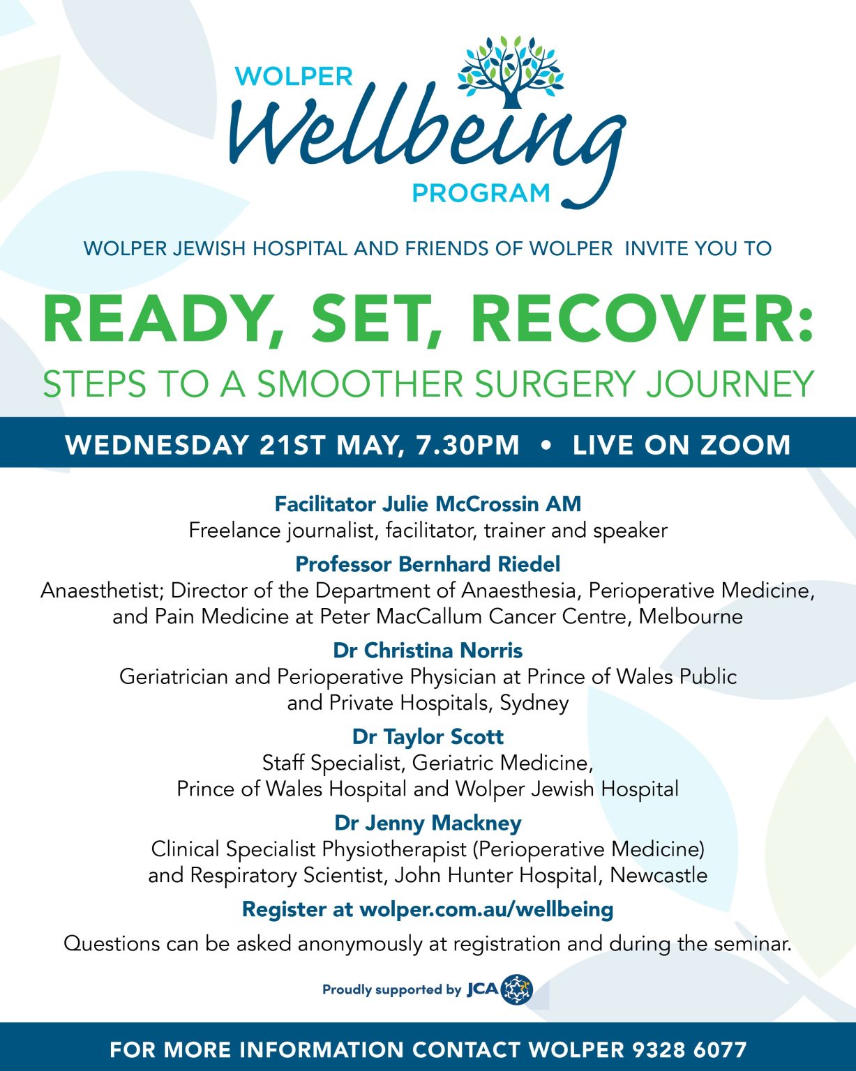 Wellbeing Program - Wolper Jewish Hospital